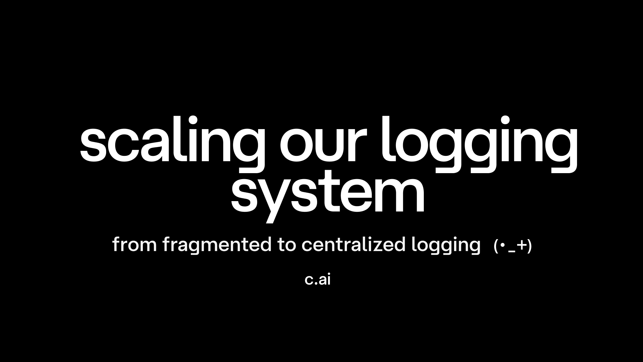 Scaling Our Logging System